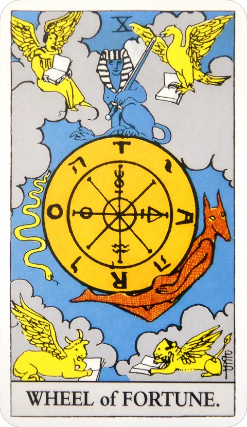 Fortūnos Ratas Taro korta | Taro Burtų Ratas